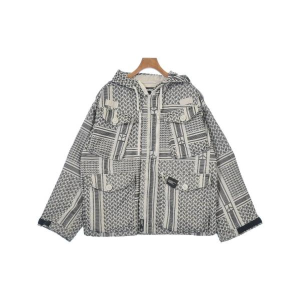 【タイプ】メンズ【商品番号】2200550509017r20250401【コンディション】ランク：A   【カラー】黒x白【サイズ】L【実寸(cm)】身幅:62cm,肩幅:56.5cm,袖丈:63cm,着丈:70.5cm【素材】(本体)綿7...