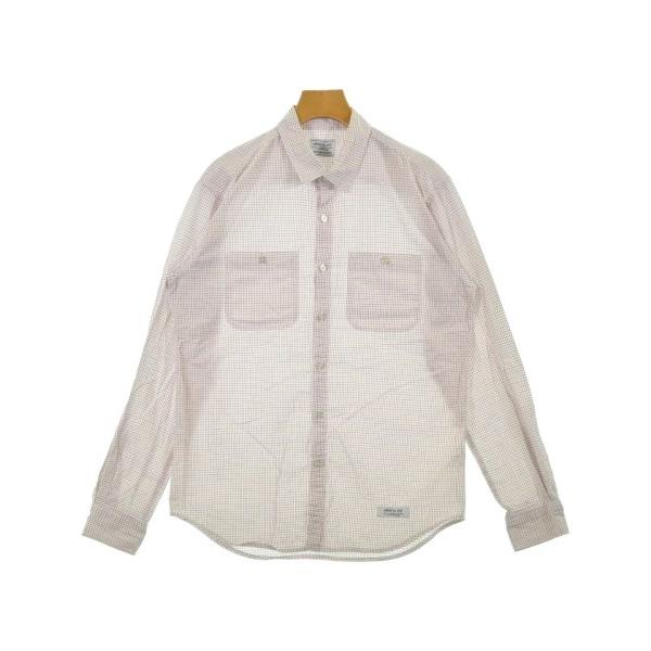 【ブランド】NEIGHBORHOOD (ネイバーフッド)【タイプ】メンズ【商品番号】2200657947064r20260227【コンディション】ランク：B   【カラー】白x赤x青(ギンガムチェック)【サイズ】M【実寸(cm)】身幅:52...