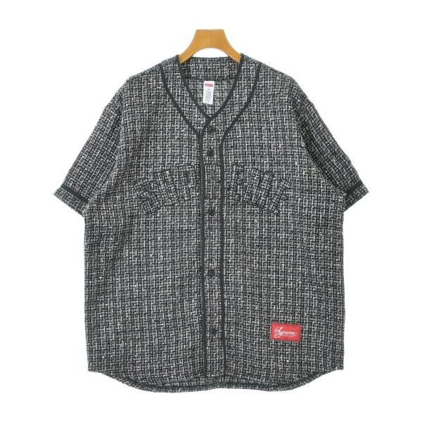 【ブランド】Supreme (シュプリーム)【タイプ】メンズ【商品番号】2200642177018r20260105【コンディション】ランク：新品同様   【カラー】黒x白xシルバー【サイズ】XL【実寸(cm)】身幅:62.5cm,裄丈:5...