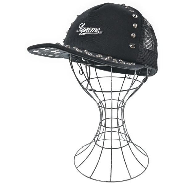 【ブランド】Supreme (シュプリーム)【タイプ】メンズ【商品番号】2200614160109r20251027【コンディション】ランク：A   【カラー】黒【サイズ】-【実寸(cm)】頭まわり:57.5cm,ツバ:6.5cm,高さ:1...