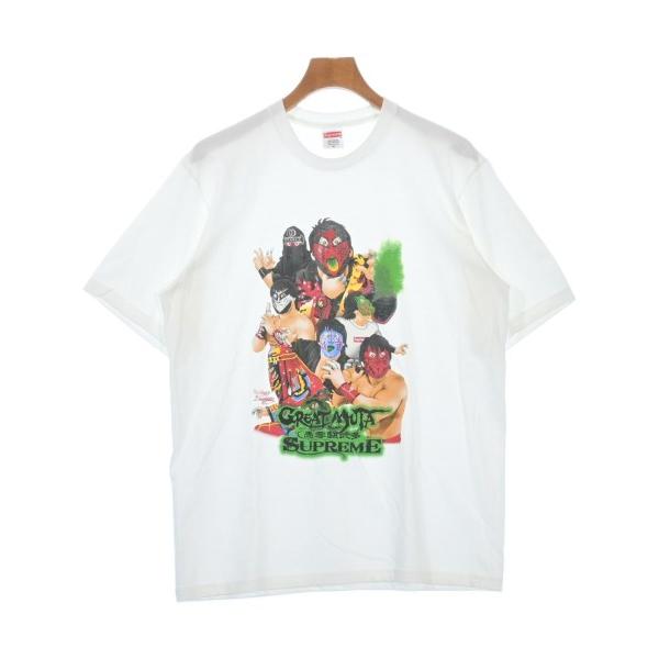 【ブランド】Supreme (シュプリーム)【タイプ】メンズ【商品番号】2200562968185r20251106【コンディション】ランク：B   【カラー】白【サイズ】M【実寸(cm)】身幅:53cm,肩幅:47cm,袖丈:25cm,着...