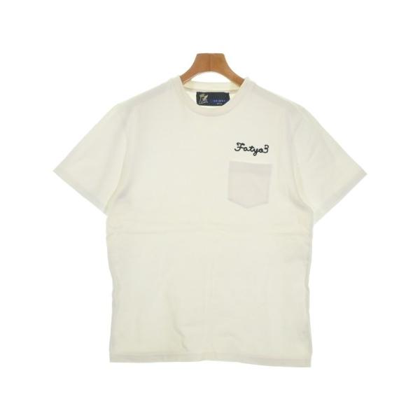 【ブランド】FAT (エフエーティー)【タイプ】メンズ【商品番号】2200631819059r20260124【コンディション】ランク：B   詳細：首まわり汚れあり【カラー】白【サイズ】SKINNY(L位)【実寸(cm)】身幅:50.5c...