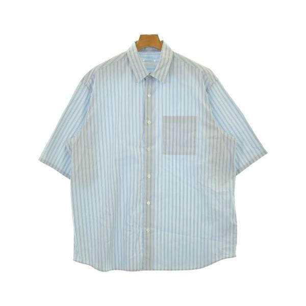 【ブランド】SOPHNET. (ソフネット)【タイプ】メンズ【商品番号】2200688800123r20260526【コンディション】ランク：A   【カラー】水色x白x茶(ストライプ)【サイズ】L【実寸(cm)】身幅:69cm,肩幅:55...