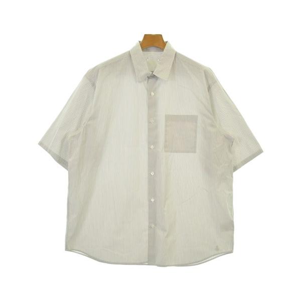 【ブランド】SOPHNET. (ソフネット)【タイプ】メンズ【商品番号】2200688800130r20260526【コンディション】ランク：A   【カラー】ベージュx白(ストライプ)【サイズ】L【実寸(cm)】身幅:67.5cm,肩幅:...