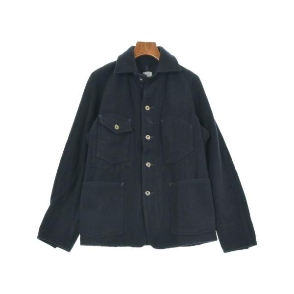 【ブランド】POST O'ALLS (ポストオーバーオールズ)【タイプ】メンズ【商品番号】2200631408192r20251214【コンディション】ランク：B   【カラー】紺【サイズ】XS【実寸(cm)】身幅:45.5cm,裄丈:81...