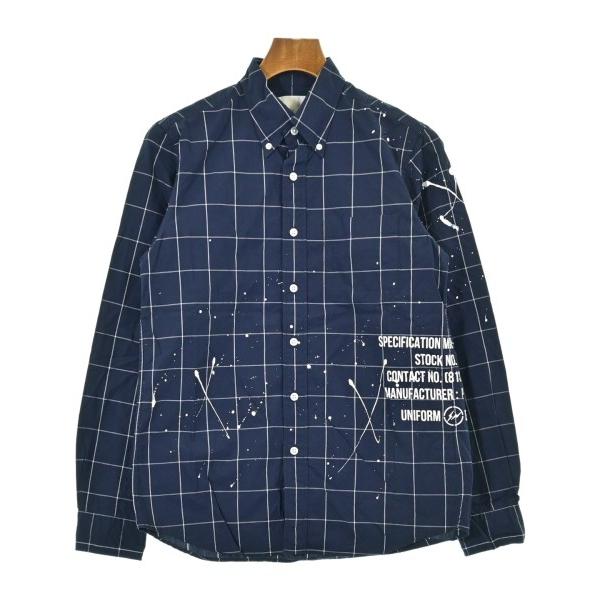 【ブランド】uniform experiment (ユニフォームエクスペリメント)【タイプ】メンズ【商品番号】2200640370084r20251230【コンディション】ランク：B   【カラー】紺x白(チェック)【サイズ】1(S位)【実...