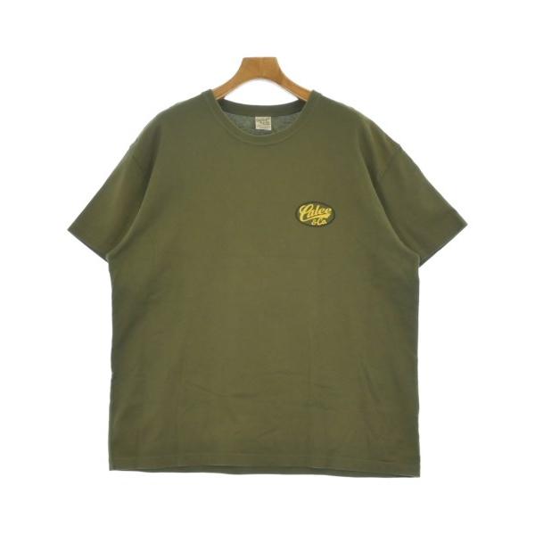 【ブランド】CALEE (キャリー)【タイプ】メンズ【商品番号】2200685801024r20260517【コンディション】ランク：B   【カラー】カーキ【サイズ】XXL【実寸(cm)】身幅:59.5cm,肩幅:56.5cm,袖丈:20...