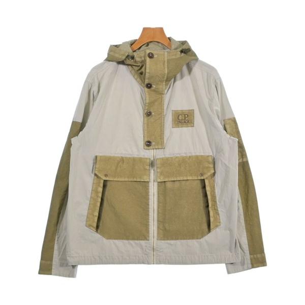 【タイプ】メンズ【商品番号】2200569896016r20250531【コンディション】ランク：A   【カラー】カーキxグレーベージュ【サイズ】L【実寸(cm)】身幅:55.5cm,裄丈:92cm,着丈:71.5cm【素材】綿75%、ナ...