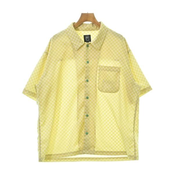 【ブランド】BRAIN DEAD (ブレインデッド)【タイプ】メンズ【商品番号】2200602803025r20250919【コンディション】ランク：B   【カラー】黄緑x白(チェック)【サイズ】M【実寸(cm)】身幅:57.5cm,肩幅...