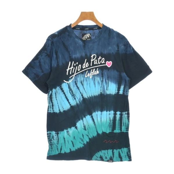 【ブランド】LEFLAH (レフラー)【タイプ】メンズ【商品番号】2200606676052r20251011【コンディション】ランク：B   【カラー】紺x緑x水色等(タイダイ)【サイズ】M【実寸(cm)】身幅:47cm,肩幅:45cm,...