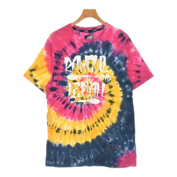 【ブランド】LEFLAH (レフラー)【タイプ】メンズ【商品番号】2200606676069r20251011【コンディション】ランク：B   【カラー】ピンクx黄x紺(タイダイ)【サイズ】L【実寸(cm)】身幅:50cm,肩幅:36cm,...