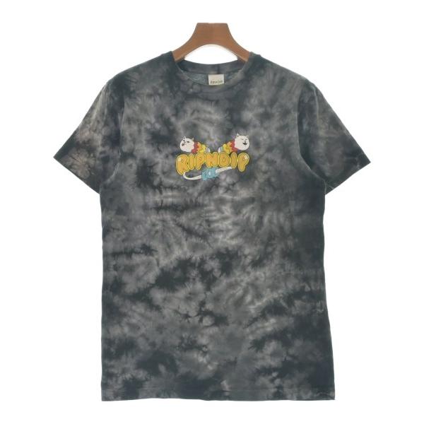 【ブランド】RIPNDIP (リップンディップ)【タイプ】メンズ【商品番号】2200685656167r20260518【コンディション】ランク：B   【カラー】黒xグレー(タイダイ)【サイズ】M【実寸(cm)】身幅:48cm,肩幅:43...