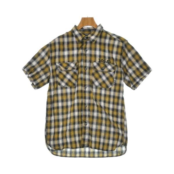 【ブランド】CUTRATE (カットレイト)【タイプ】メンズ【商品番号】2200604296108r20250928【コンディション】ランク：B   詳細：全体スレあり【カラー】マスタードx白x黒(チェック)【サイズ】L【実寸(cm)】身幅...