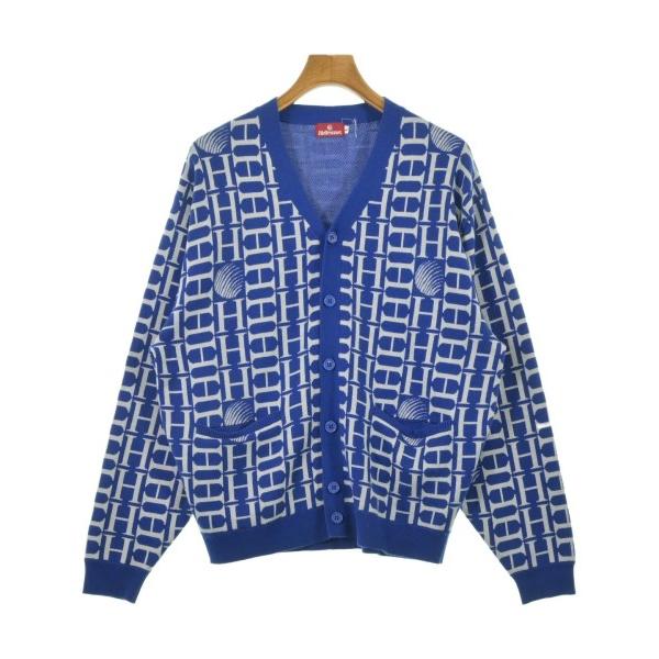 【ブランド】HELLRAZOR (ヘルレイザー)【タイプ】メンズ【商品番号】2200653728032r20260219【コンディション】ランク：B   【カラー】青x白(総柄)【サイズ】L【実寸(cm)】身幅:54cm,肩幅:40cm,袖...