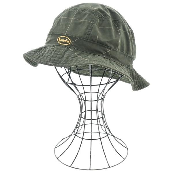 【ブランド】SAYHELLO (セイハロー)【タイプ】メンズ【商品番号】2200605584082r20250930【コンディション】ランク：B   【カラー】緑xベージュ(チェック)【サイズ】F【実寸(cm)】頭まわり:57cm,ツバ:5...