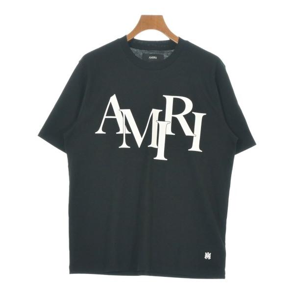 【ブランド】AMIRI (アミリ)【タイプ】メンズ【商品番号】2200679896029r20260430【コンディション】ランク：A   【カラー】黒x白【サイズ】M【実寸(cm)】身幅:54cm,肩幅:44.5cm,袖丈:27cm,着丈...