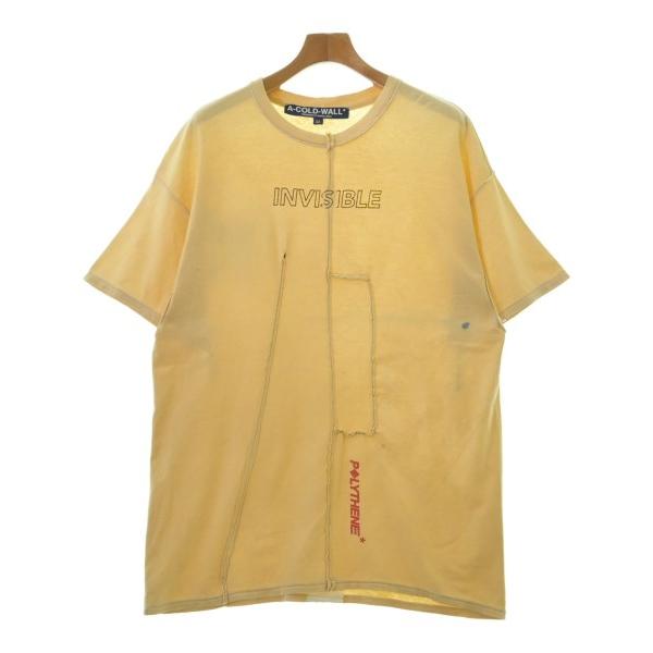 【タイプ】メンズ【商品番号】2200483576285r20241002【コンディション】ランク：B   【カラー】黄【サイズ】XL【実寸(cm)】身幅:55cm,肩幅:59.5cm,袖丈:19.5cm,着丈:76.5cm【素材】品質表示読...