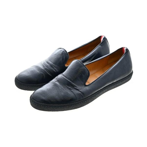 【タイプ】メンズ【商品番号】2200443408045r20240914【コンディション】ランク：B   【カラー】紺【サイズ】EU43(28cm位)【実寸(cm)】高さ:6.5cm,ヒール:2cm,ソール裏(全長):30cm,ソール裏(幅...