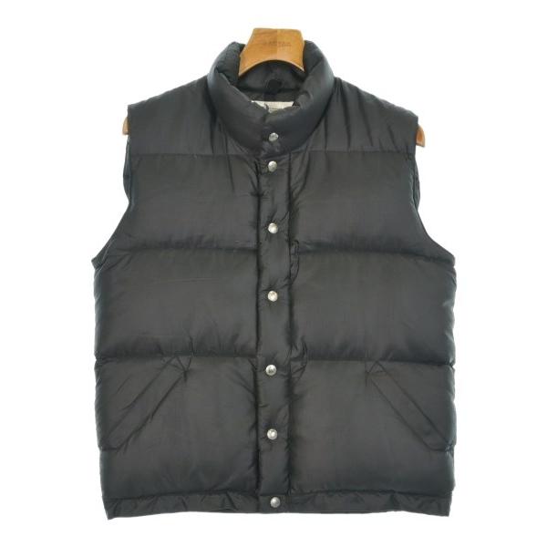 【ブランド】Crescent Down Works (クレッセントダウンワークス)【タイプ】メンズ【商品番号】2200642905031r20260228【コンディション】ランク：B   【カラー】黒【サイズ】S【実寸(cm)】身幅:52c...