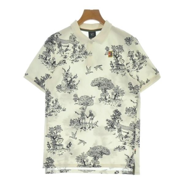 【ブランド】NIKE (ナイキ)【タイプ】レディース【商品番号】2200655024316r20260228【コンディション】ランク：B   【カラー】アイボリーx黒(総柄)【サイズ】S【実寸(cm)】身幅:43cm,肩幅:39cm,袖丈:...