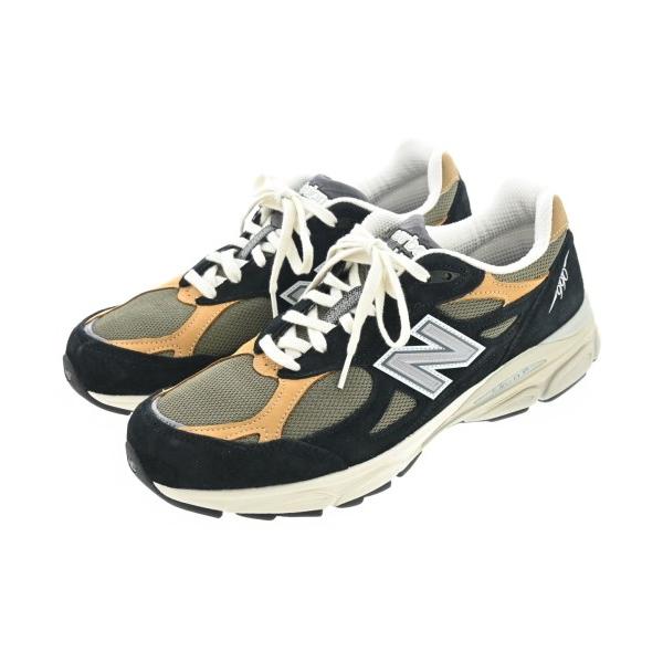 【ブランド】New Balance (ニューバランス)【タイプ】メンズ【商品番号】2200654336021r20260304【コンディション】ランク：A   【カラー】黒xカーキxベージュ【サイズ】28.5cm【実寸(cm)】高さ:8.5...