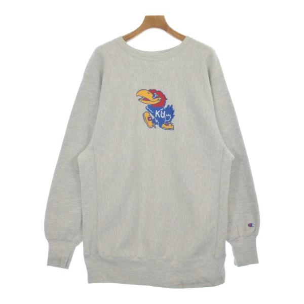 【ブランド】CHAMPION (チャンピオン)【タイプ】メンズ【商品番号】2200596493066r20250913【コンディション】ランク：B   【カラー】グレー【サイズ】XXL【実寸(cm)】身幅:53cm,肩幅:51cm,袖丈:7...