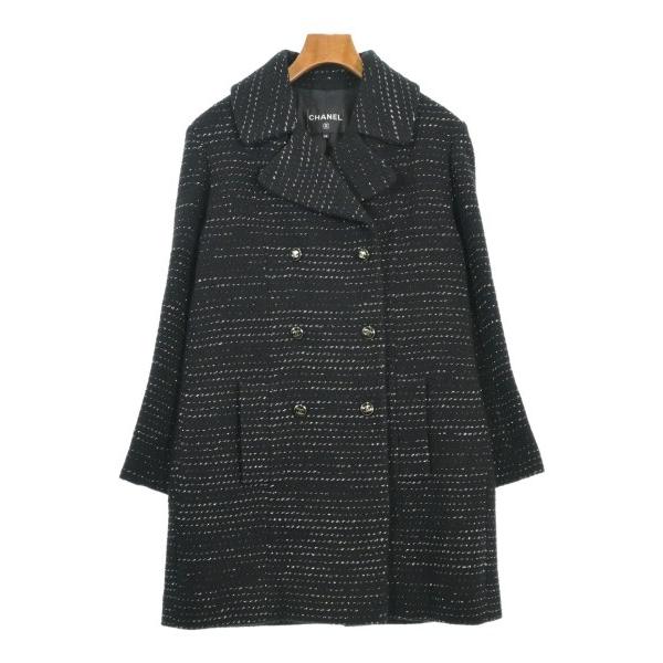 【ブランド】CHANEL (シャネル)【タイプ】レディース【商品番号】2200672765018r20260414【コンディション】ランク：A   【カラー】黒xシルバー(総柄)【サイズ】34(XXS位)【実寸(cm)】身幅:45cm,肩幅...