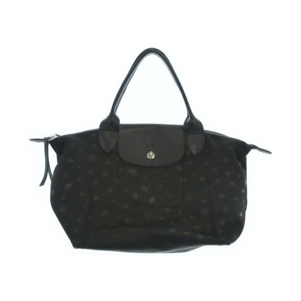 【ブランド】LONGCHAMP (ロンシャン)【タイプ】レディース【商品番号】2200643345010r20260128【コンディション】ランク：C   詳細：角スレあり【カラー】黒(総柄)【サイズ】-【実寸(cm)】横:38cm,高さ:...