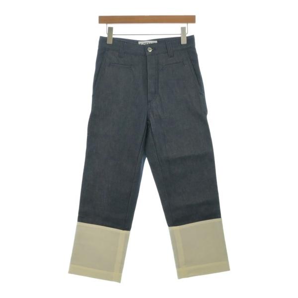 【ブランド】LOEWE (ロエベ)【タイプ】レディース【商品番号】2200675463010r20260421【コンディション】ランク：新品同様   【カラー】インディゴx白(デニム)【サイズ】32(XS位)【実寸(cm)】ウエスト:69c...