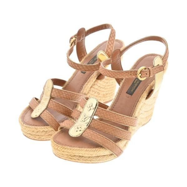 【ブランド】LOUIS VUITTON (ルイヴィトン)【タイプ】レディース【商品番号】2200603207044r20251003【コンディション】ランク：B   【カラー】茶xベージュ【サイズ】EU34(20.5cm位)【実寸(cm)】...