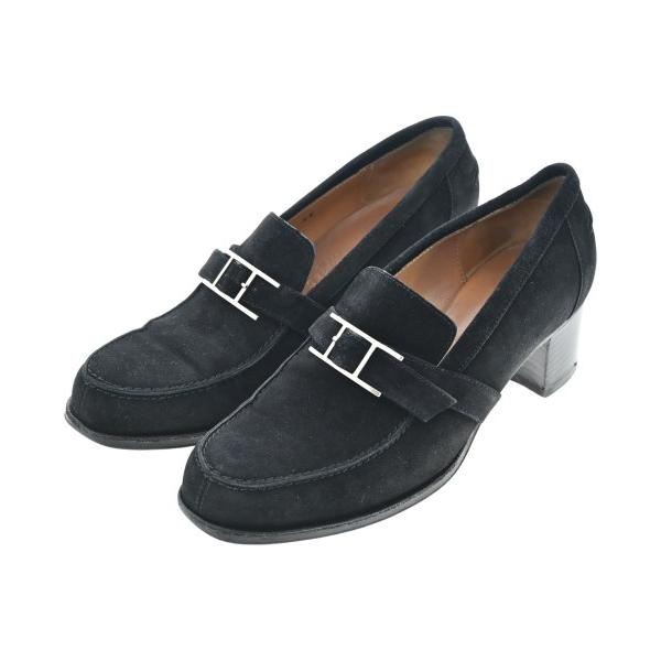 【ブランド】HERMES (エルメス)【タイプ】レディース【商品番号】2200591934083r20251018【コンディション】ランク：B   【カラー】黒【サイズ】EU34(20.5cm位)【実寸(cm)】高さ:5.5cm,ヒール:4...