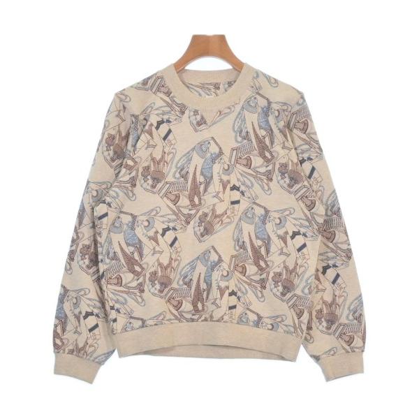 【ブランド】HERMES (エルメス)【タイプ】レディース【商品番号】2200550920058r20250409【コンディション】ランク：A   【カラー】ベージュx茶x青(総柄)【サイズ】36(XS位)【実寸(cm)】身幅:43.5cm...