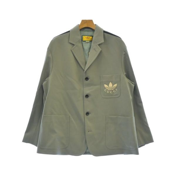 【ブランド】GUCCI (グッチ)【タイプ】メンズ【商品番号】2200460021692r20240729【コンディション】ランク：新品同様   【カラー】グレー【サイズ】48(L位)【実寸(cm)】身幅:54.5cm,裄丈:89cm,着丈...