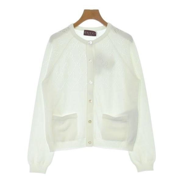 【ブランド】GUCCI (グッチ)【タイプ】レディース【商品番号】2200675587037r20260423【コンディション】ランク：新品同様   【カラー】白【サイズ】M【実寸(cm)】身幅:47cm,裄丈:82cm,着丈:54.5cm...