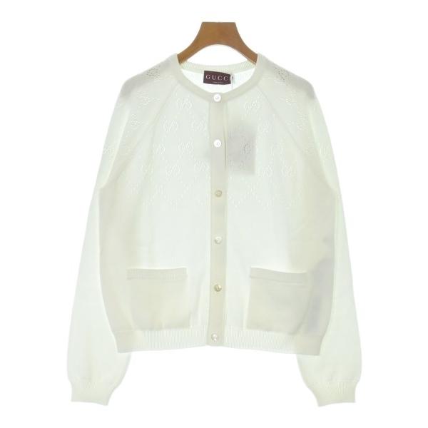【ブランド】GUCCI (グッチ)【タイプ】レディース【商品番号】2200675587044r20260423【コンディション】ランク：新品同様   【カラー】白【サイズ】L【実寸(cm)】身幅:48cm,裄丈:83cm,着丈:56cm【素...