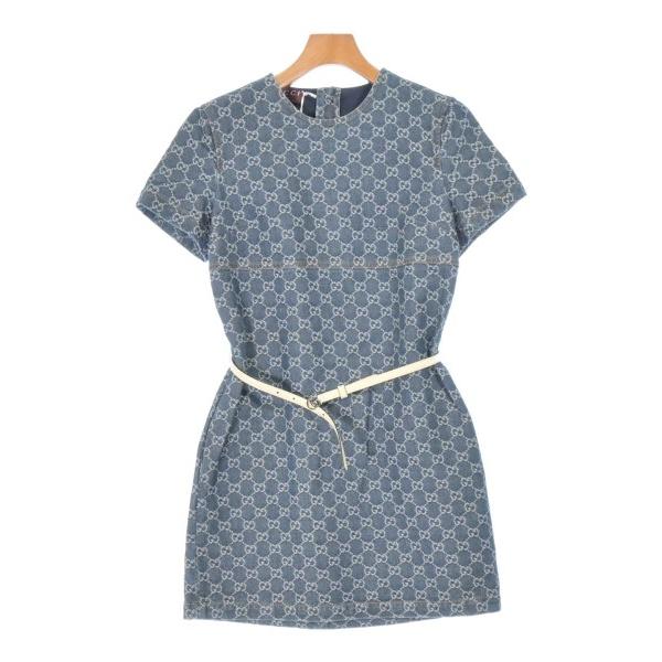 【ブランド】GUCCI (グッチ)【タイプ】レディース【商品番号】2200651103022r20260417【コンディション】ランク：新品同様   【カラー】青(デニム)【サイズ】38(S位)【実寸(cm)】身幅:40cm,肩幅:38cm...