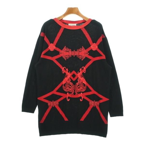 【ブランド】GIANFRANCO FERRE (ジャンフランコフェレ)【タイプ】レディース【商品番号】2200684961019r20260518【コンディション】ランク：B   【カラー】黒x赤【サイズ】F【実寸(cm)】身幅:53cm,...