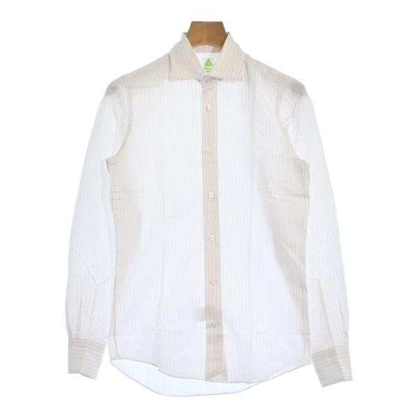 【ブランド】finamore (フィナモレ)【タイプ】メンズ【商品番号】2200639482033r20260130【コンディション】ランク：B   【カラー】ピンクx白(ストライプ)【サイズ】XS【実寸(cm)】身幅:49cm,肩幅:40...