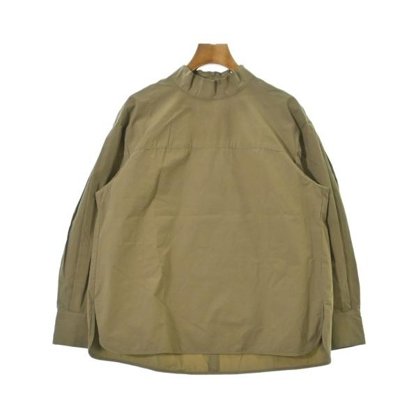 【ブランド】L'EQUIPE YOSHIE INABA (レキップヨシエイナバ)【タイプ】レディース【商品番号】2200678055052r20260427【コンディション】ランク：B   【カラー】カーキ【サイズ】38(S位)【実寸(cm...