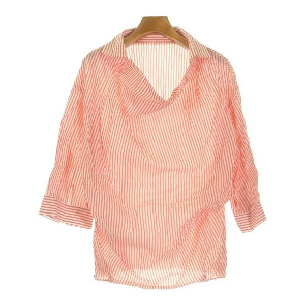 【ブランド】L'EQUIPE YOSHIE INABA (レキップヨシエイナバ)【タイプ】レディース【商品番号】2200640120450r20260220【コンディション】ランク：A   【カラー】オレンジx白(ストライプ)【サイズ】38...