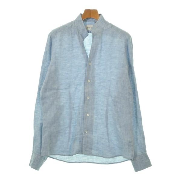 【ブランド】Bagutta (バグッタ)【タイプ】メンズ【商品番号】2200619152130r20251103【コンディション】ランク：B   【カラー】水色【サイズ】40(L位)【実寸(cm)】身幅:55cm,肩幅:45cm,袖丈:67...