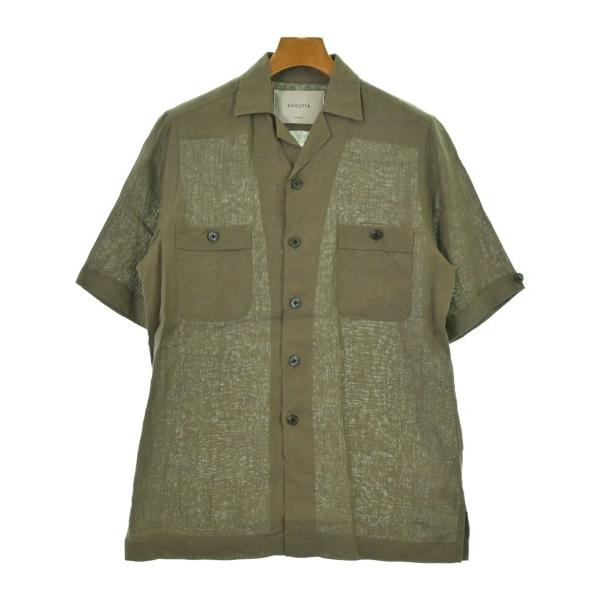 【ブランド】Bagutta (バグッタ)【タイプ】メンズ【商品番号】2200636285033r20260301【コンディション】ランク：B   【カラー】カーキ【サイズ】XS【実寸(cm)】身幅:50cm,肩幅:42cm,袖丈:28cm,...