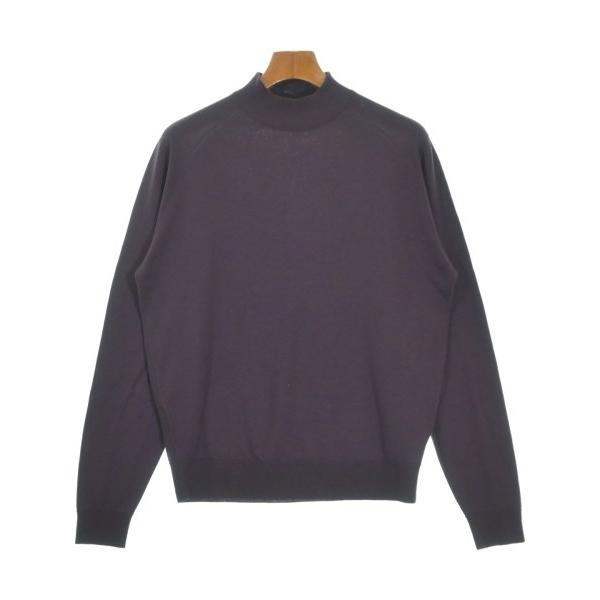 【ブランド】JOHN SMEDLEY (ジョンスメドレー)【タイプ】メンズ【商品番号】2200656735334r20260225【コンディション】ランク：B   詳細：毛羽立ち、引っかかりあり【カラー】紫【サイズ】-(M位)【実寸(cm)...