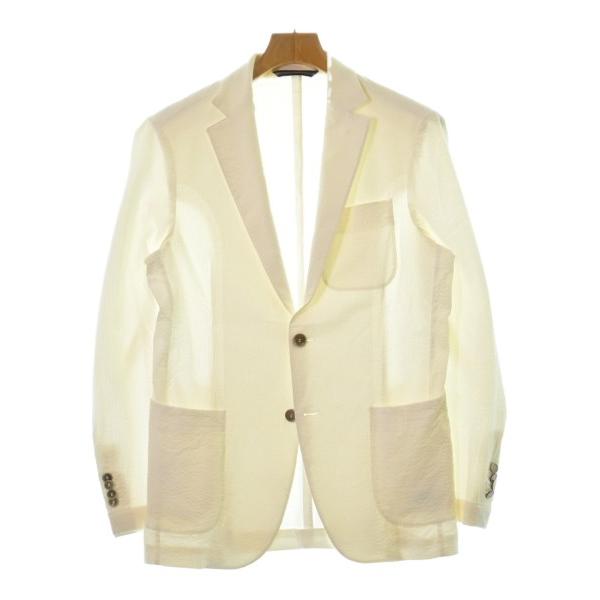 【タイプ】メンズ【商品番号】2200478001037r20240829【コンディション】ランク：B   【カラー】白【サイズ】44(S位)【実寸(cm)】身幅:49cm,肩幅:43cm,袖丈:59.5cm,着丈:71.5cm【素材】綿97...