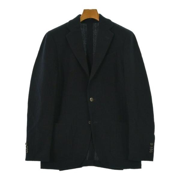 【ブランド】LARDINI (ラルディーニ)【タイプ】メンズ【商品番号】2200646499062r20260227【コンディション】ランク：B   詳細：袖口汚れあり【カラー】紺【サイズ】44(S位)【実寸(cm)】身幅:49cm,肩幅:...