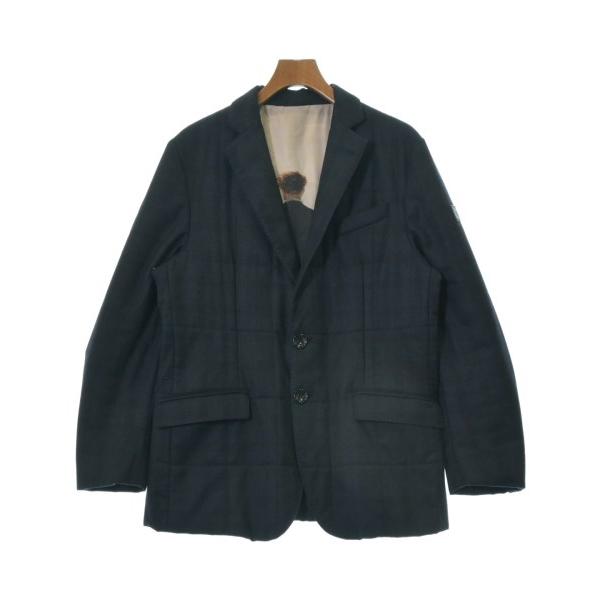 【ブランド】MONTECORE (モンテコーレ)【タイプ】メンズ【商品番号】2200658624018r20260301【コンディション】ランク：B   詳細：毛羽立ちあり【カラー】紺【サイズ】50(XL位)【実寸(cm)】身幅:54cm,...