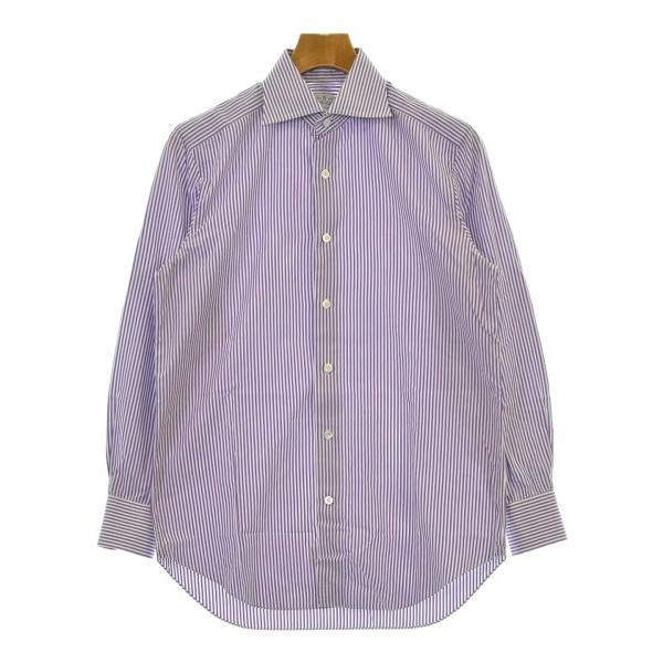 【ブランド】TRUZZI (トゥルッツィ)【タイプ】メンズ【商品番号】2200661081051r20260310【コンディション】ランク：B   【カラー】紫x白(ストライプ)【サイズ】39(M位)【実寸(cm)】身幅:53cm,肩幅:4...