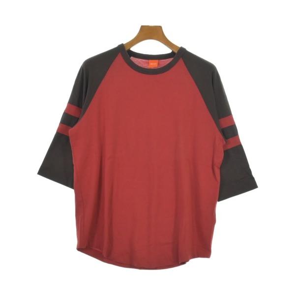 【ブランド】BOSS ORANGE (ボス　オレンジ)【タイプ】メンズ【商品番号】2200620667029r20251105【コンディション】ランク：A   【カラー】赤x茶【サイズ】M【実寸(cm)】身幅:48cm,裄丈:60cm,着丈...