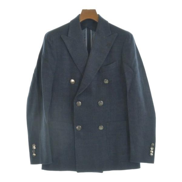 【ブランド】TAGLIATORE (タリアトーレ)【タイプ】メンズ【商品番号】2200662521051r20260310【コンディション】ランク：B   【カラー】紺【サイズ】44(S位)【実寸(cm)】身幅:48cm,肩幅:40cm,袖...
