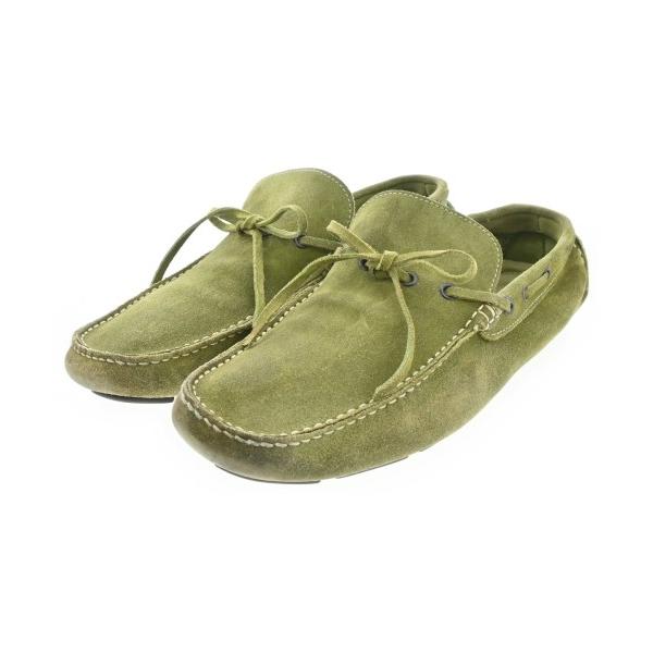 【ブランド】DI MELLA (ディメッラ)【タイプ】メンズ【商品番号】2200591191103r20250810【コンディション】ランク：B   詳細：汚れあり【カラー】緑【サイズ】41(26cm位)【実寸(cm)】高さ:4.5cm,ヒ...